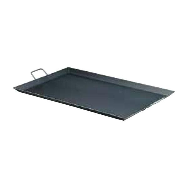 グリーンライフのバーベキュー鉄板！品　番：CP-32サイズ：約幅44×奥行31.5×高さ5cm　板厚：2mm材　質：スチール（焼付塗装仕上）入　数：1枚