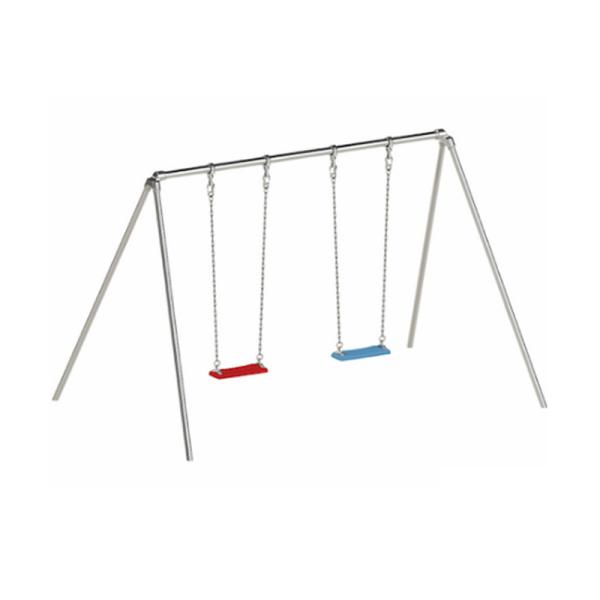 AH 大型2連ブランコ 89.1×60.5【三つ又金具】鏡面を基調にしたすっきりしたデザイン遊具の枠にとらわれない洗練されたフォルム一体成型により軽量化、ねじ頭の突起もなくしたスマートな設計安心・安全を重視し、支柱と梁にしっかり固定できる3...
