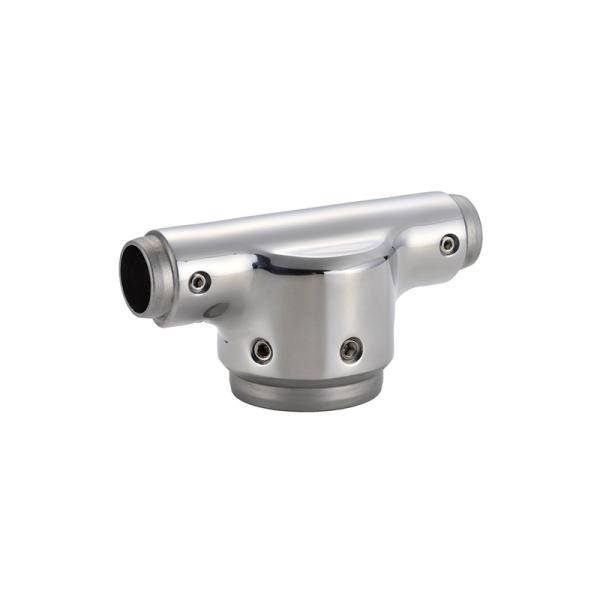 AH型鉄棒継手 Bタイプ継手のトップをフラットに設計することで、思わぬ引っ掛かりや絡まりを防ぎます。右・左・中央の3点のねじで支柱をしっかり固定。ねじ頭やナットの突起もなく安全です。表面は鏡面仕上げでスマートかつ設置場所を選ばない、環境に馴...