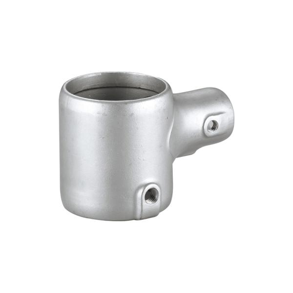 鉄棒継手 H-A Hシリーズ2型 塗装なし 段違い 押しネジ材質：SCS1460.5支柱/28シャフト用ステンレス鉄棒金具