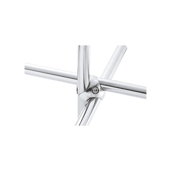 ジャングルジム ジョイント金具 トライアングル リバースタイプ※材質：SCS14（SUS316相当）フォワードタイプとリバースタイプを交互に使うことによりねじれを防止できます。