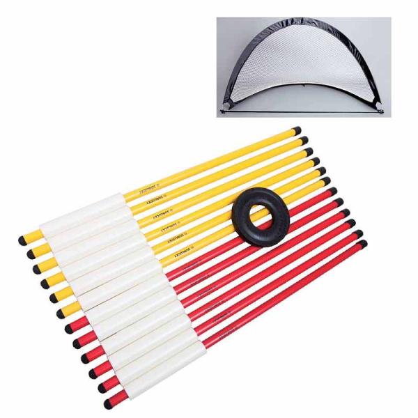 操作がカンタンなドーナツ型のソフトパックを使用。“全選手必ず出場”がルールのチームスポーツ。フロアホッケーの精神・楽しさを損なうことなく、小学校低学年から高齢者まで手軽に親しまれるよう安全に配慮し、簡便・軽量化を図ったものがソフトフロアホッ...