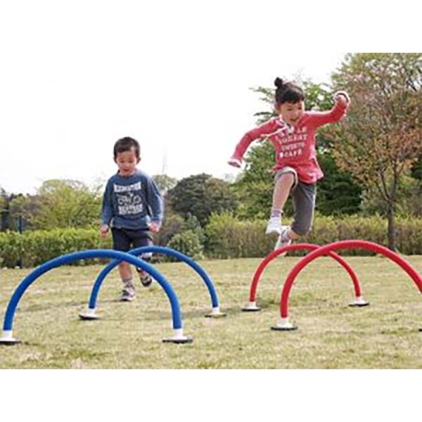 用途に合わせて高さ調節ができるフレキシブルなハードルです。バー部分は発泡チューブを使用し、足に当たっても安全です。当たっても痛くないのでどんどんチャレンジできます！品　番：赤：120091、青：121091サイズ：伸ばした時の長さ：100c...
