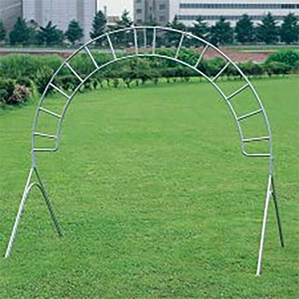 飾りつけ面が広く、装飾しやすい形状の入退場門です！組立式のため使用後の保管も場所をとらず、容易で便利な入退場門です。品　番：120051サイズ：寸法図参照重　量：21.3kg材　質：スチールセット内容：本体×1、アンカー×4入　数：1セット