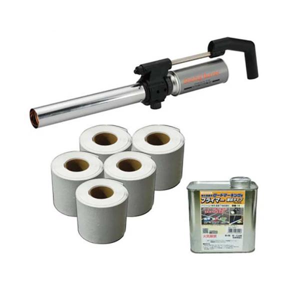 駐車スペース4台分のライン引きが可能な"ライン補修"セット。●セット内容ロードマーキング用カセットガスバーナー RM-22000：ボンベ1本、ビデオDVDV付ライン白 RM-310：幅100mm×長さ5m：5個プライマー液状タイプ RM-5...