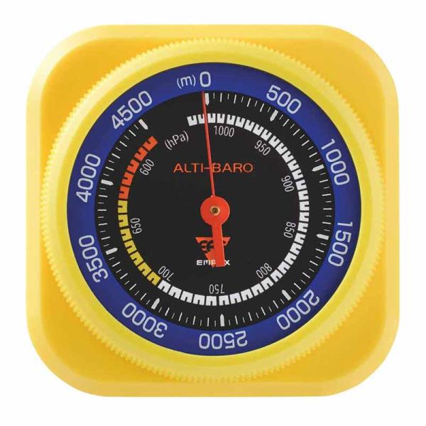 地上4500メートルまで測定可能のアナログ高度・気圧計！表示が見やすく、薄型コンパクトでとっても使いやすい。気圧センサで高度を知り、天気を予測する事が出来ます。アウトドアでも荷物になりにくく、持ち運びに最適。車載取付ホルダ付。昨今、アウトド...