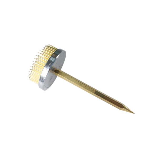 より本格的に花を演出したいという人におすすめです。品　番：654サイズ：φ60mm×H25mm重　量：260g/個材　質：針：真鍮　台：鉛　足：真鍮生産国：日本入　数：10個（セット販売）生花、活花、活け花、花活け、本格的、足付