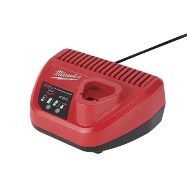 ミルウォーキーのM12バッテリー全てを充電できます。M12バッテリーを1台充電可能。品　番：C12CJP重　量：0.5kg電　源：AC100V適合機種：M12シリーズ充電可能電圧：12V充電時間：M12 2.0Ah 40分、M12 3.0A...