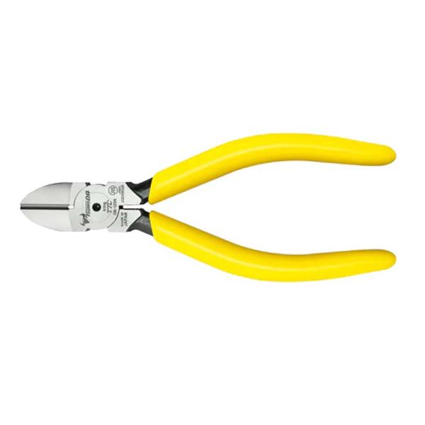 鉄線・銅線類の切断作業に便利です。刃に皮むき穴がない【刃穴なし】タイプなので、刃長をフルに活用できます。品　番：CN-125Nサイズ：全長：132mm　頭部幅：17mm　頭部厚：10mm　柄幅：51mm　刃長：19mm重　量：105g呼び寸...