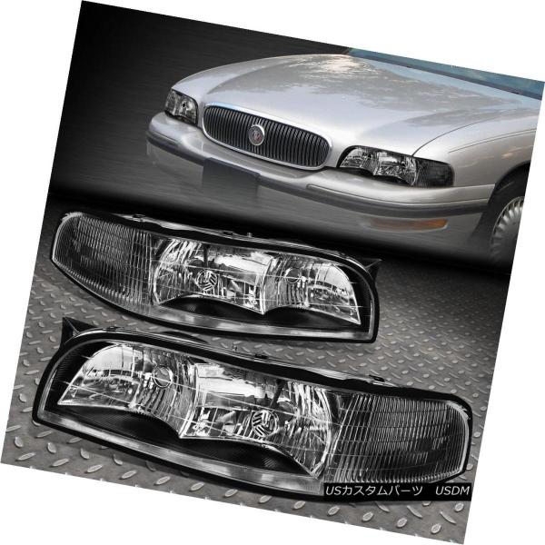 ヘッドライト FOR 97-99 LESABRE PAIR BLACK HOUSING CLEAR LENS HEADLIGHT+CORNERING LAMP SET 97-99 LESABRE PAIR BLACK HOUSINGクリアレ...