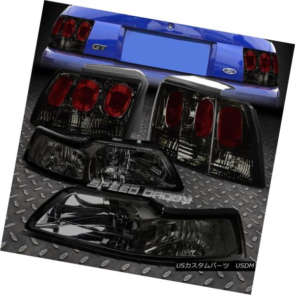 テールライト SMOKE LENS CLEAR CORNER HEADLIGHT+ALTEZZA DESIGN TAIL LIGHT FOR 99-04 MUSTANG SMOKE LENSクリアコーナーヘッドライト+アルテ ZZA DES...