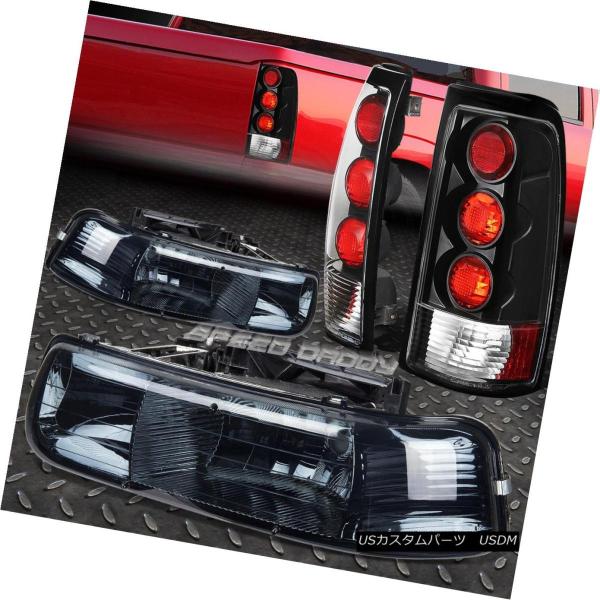テールライト SMOKED CRYSTAL HEADLIGHT+BLACK ALTEZZA REAR TAIL LIGHT FOR 99-02 CHEVY SILVERADO SMOKED CRYSTAL HEADLIGHT + BLAC ...