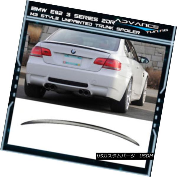 エアロパーツ 07-13 BMW 3-Series E92 2Dr 2Door Coupe Unpainted ABS Rear Trunk Spoiler Wing 07-13 BMW 3シリーズE92 2Dr 2Dクーペ未塗装ABSリア...