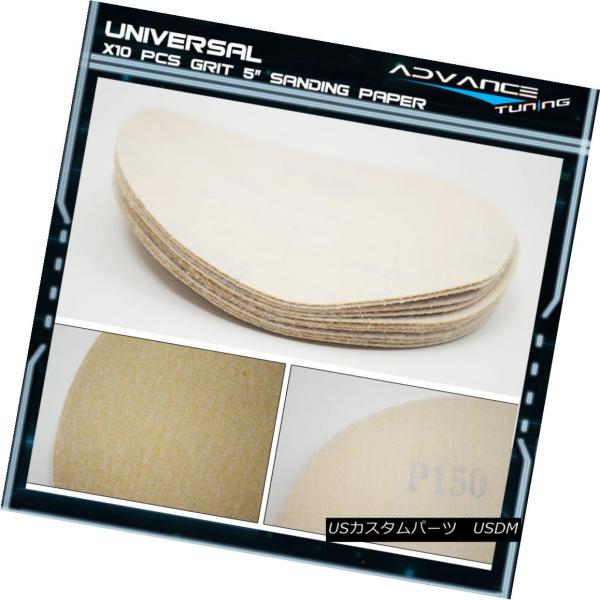 エアロパーツ Disc 150 Grit 5 PSA Auto Sanding Paper Sheets Repair Sandpaper Magic Tape 10Pcs ディスク150グリット5 PSAオートサンディングペーパーシート修...