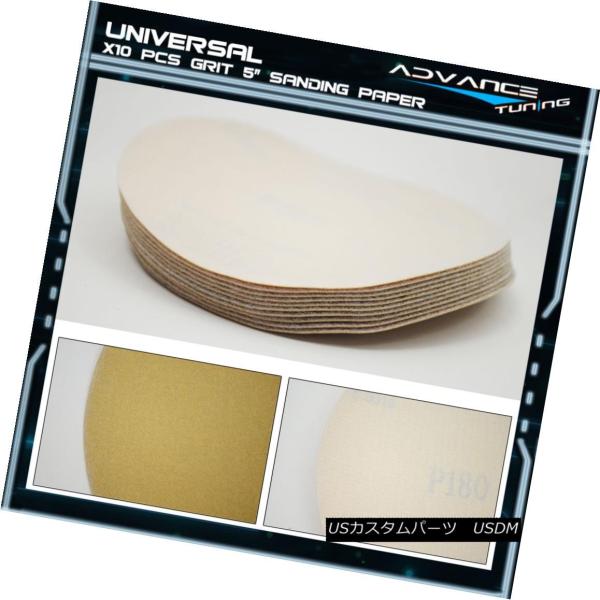 エアロパーツ Disc 180 Grit 5 Auto Sanding Paper Sheets Repair Sandpaper Magic Tape 10Pcs ディスク180グリット5自動サンディングペーパーシート修復サンドペーパーマ...
