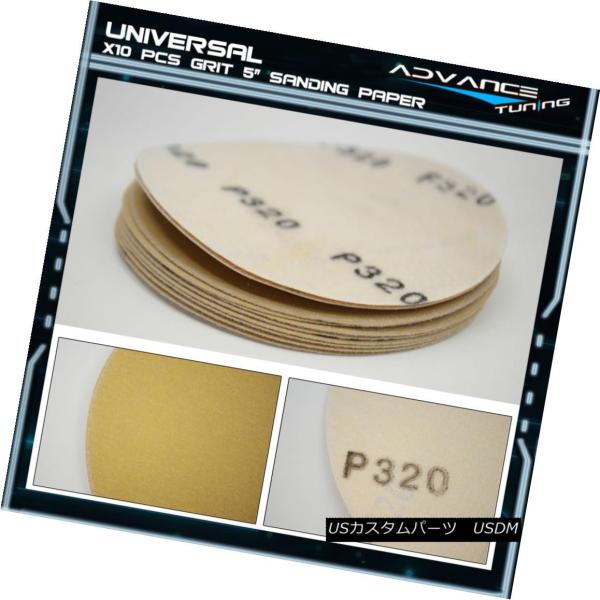 エアロパーツ Disc 320 Grit 5 Auto Sanding Paper Sheets Repair Sandpaper Magic Tape 10Pcs ディスク320グリット5自動サンディングペーパーシート修復サンドペーパーマ...