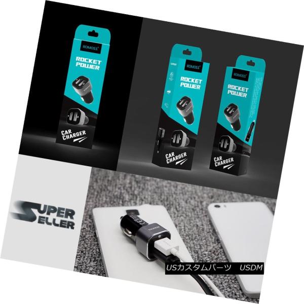 エアロパーツ ROMOSS AM12 CAR CIGARETTE CHARGER USB 2.0 DC POWER FOR IPHONE LG SONY ロモスAM12車の充電器チャージャーUSB 2.0 DC電源IPHONE LG SONY