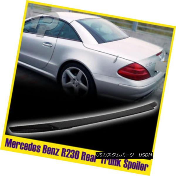 エアロパーツ Benz SL Class R230 2D Cabrolet V Style Rear Trunk Wing Spoiler 2011 Unpainted ベンツSLクラスR230 2DキャブレターVスタイルリアトランクウィン...
