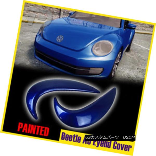 エアロパーツ Painted Reef Blue Front Eyebrow Cover For Volkswagen Beetle A5 coup? Cabrolet 塗装されたリーフブルーフロントアイブローカバーフォルクスワーゲンビート...