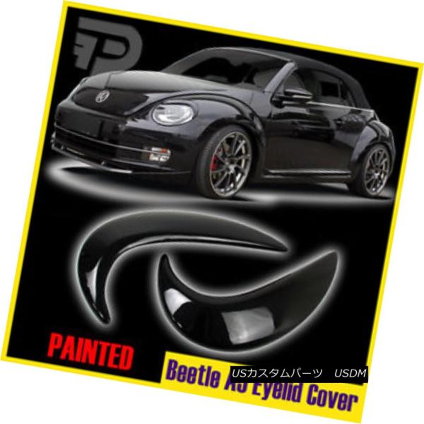 エアロパーツ Painted Black Mag Front Eyelid Cover For Volkswagen Beetle Cabrolet coup? 17 塗られた黒い目の前のまぶたのカバーは、フォルクスワーゲンビートルのために...