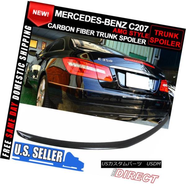 エアロパーツ 10-17 W207 C207 E-Class 2Dr 2Door Coupe CF Carbon Fiber AMG Style Trunk Spoiler 10-17 W207 C207 Eクラス2Dr 2Dアウタークーペ...
