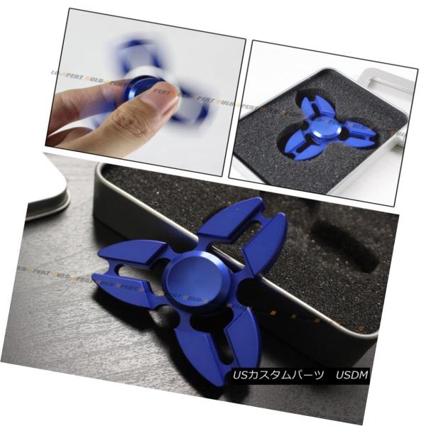 エアロパーツ Tri Fidget Hand Spinner Triangle Torqbar Brass Finger Toy Focus ADHD Autism Blue トライFidgetハンドスピントライアングルTorqbar真ちゅ...