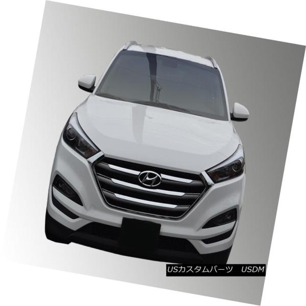 USグリル Fits 16-18 HYUNDAI TUCSON SE/ECO/Sport - Chrome Grille Insert/Overlay フィット16-18 HYUNDAI TUCSON SE / ECO / Sport  -...