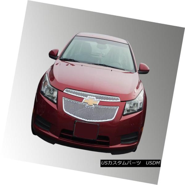 USグリル Fits 11-14 CHEVY CRUZE LS/TL/ECO/LTZ - Chrome Grille Insert/Overlay フィット11-14 CHEVY CRUZE LS / TL / ECO / LTZ  - ク...