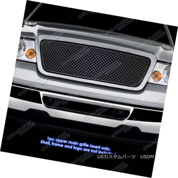 USグリル 04-08 Ford F-150 Honeycomb Stainless Steel Chrome X Mesh Grille Grill Insert 04-08フォードF-150ハニカムステンレス鋼クロームメッシュグリルグリ...