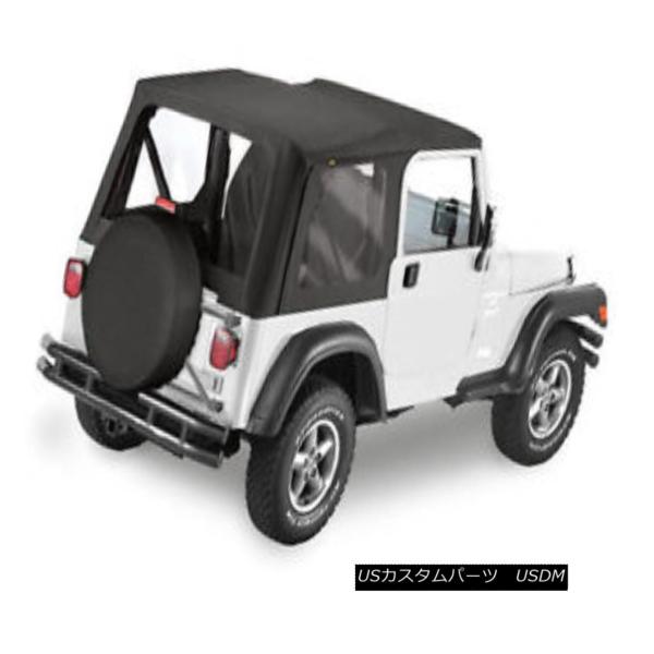 幌・ソフトトップ Bestop Replace A Top 03-06 Jeep Wrangler TJ Clear Windows Black Diamond Bestop交換トップ03-06ジープラングラーTJクリアウィンドウブラックダ...