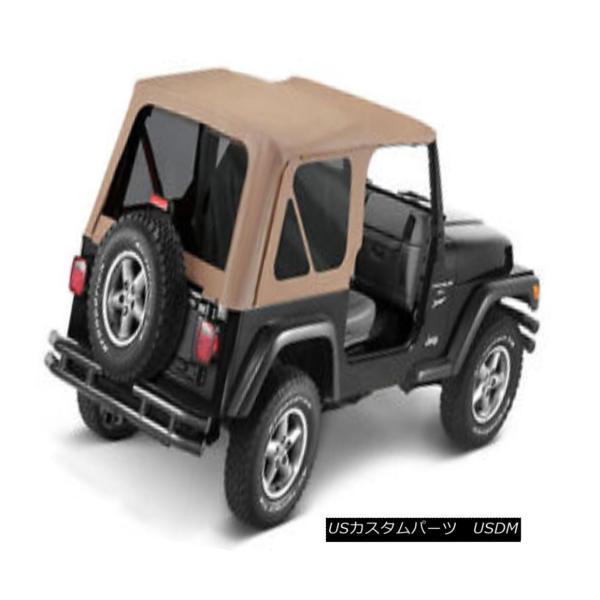 幌・ソフトトップ Bestop Replace A Top 97-02 Jeep Wrangler TJ Tinted Windows Dark Tan Bestopを交換するトップ97-02ジープラングラーTJはWindowsダークタンを着色