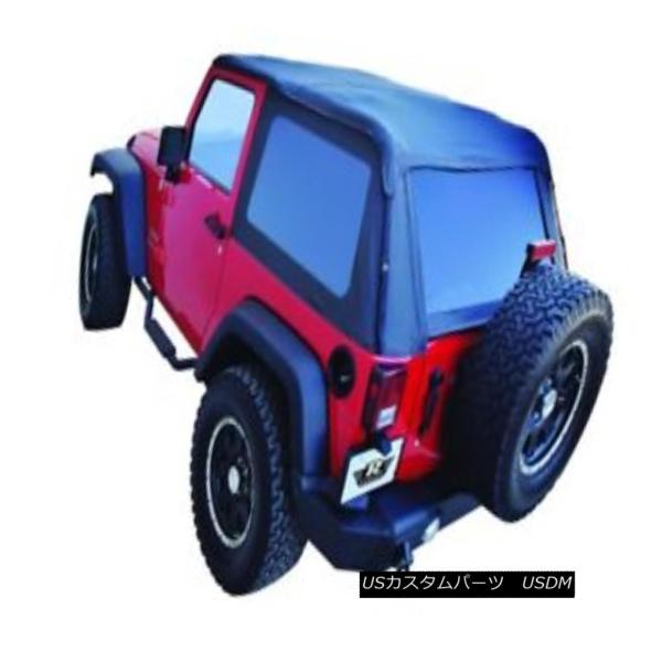 幌・ソフトトップ Rampage 109935 Frameless Soft Top Kit Black Diamond 2007-2018 JK Wrangler 2 Door ランペイジ109935フレームレスソフトトップキットブラック...
