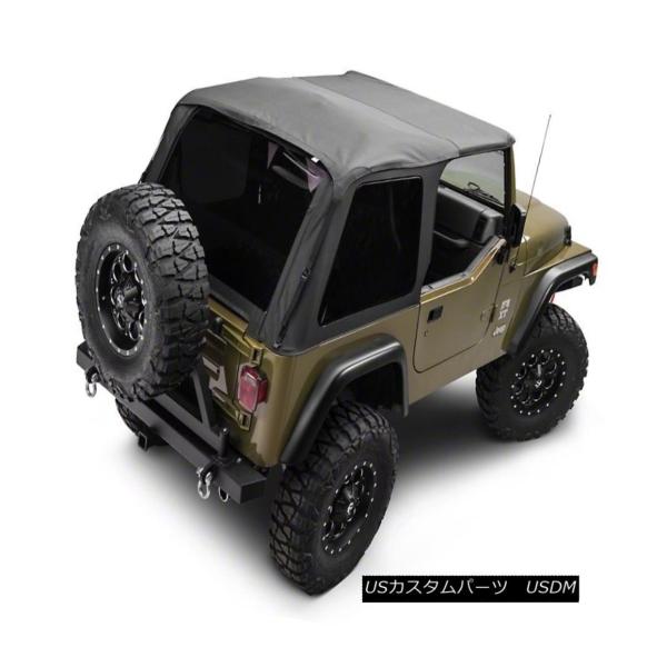 幌・ソフトトップ 1997-2006 Jeep Wrangler Frameless Bowless Soft Top with Tinted Windows Black 1997年?2006年ジープラングラーフレームレスボウレスソフトトップ
