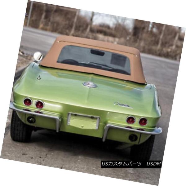 幌・ソフトトップ Chevy Chevrolet Corvette 1963-1967 Convertible Soft Top TAN Stayfast Cloth シボレーシボレーコルベット1963-1967コンバーチブルソフトトップT...