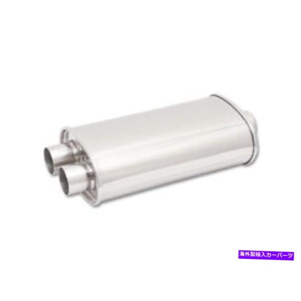 マフラー Vibrant Performance 3 "Center in -Dual Out Street Power Oval Muffler＃1111 Vibrant Performance 3" Center In - Dual O...