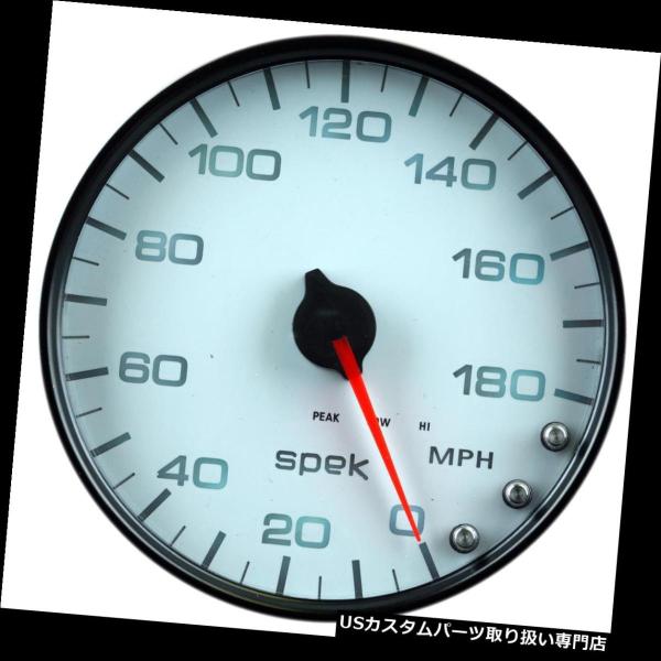 USタコメーター オートメーターP23012 Spek-Proスピードメーター、5、0-180 MPH、ドーム型レンズ  Auto Meter P23012 Spek-Pro Speedometer, 5, 0-180 MPH, Domed...
