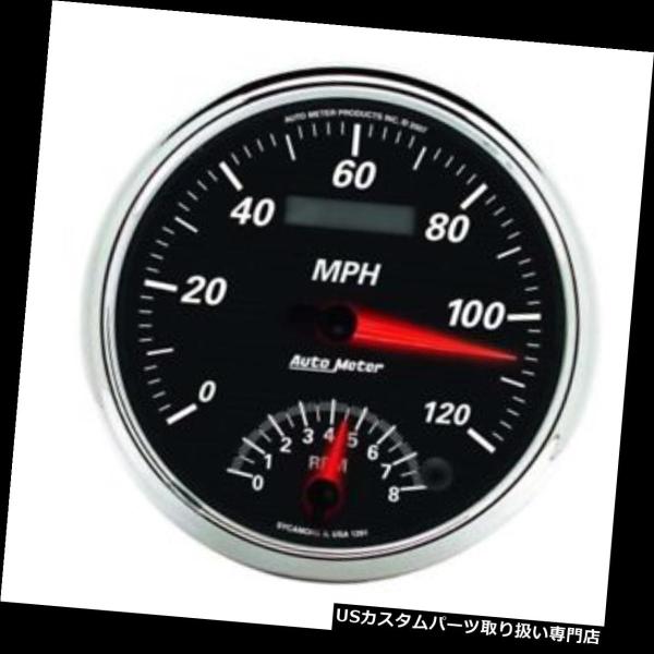 USタコメーター オートメーター1291デザイナーブラックIIエアコアタコ/スピードコンボゲージ  Auto Meter 1291 Designer Black II Air-Core Tach/Speedo Combo Gauge