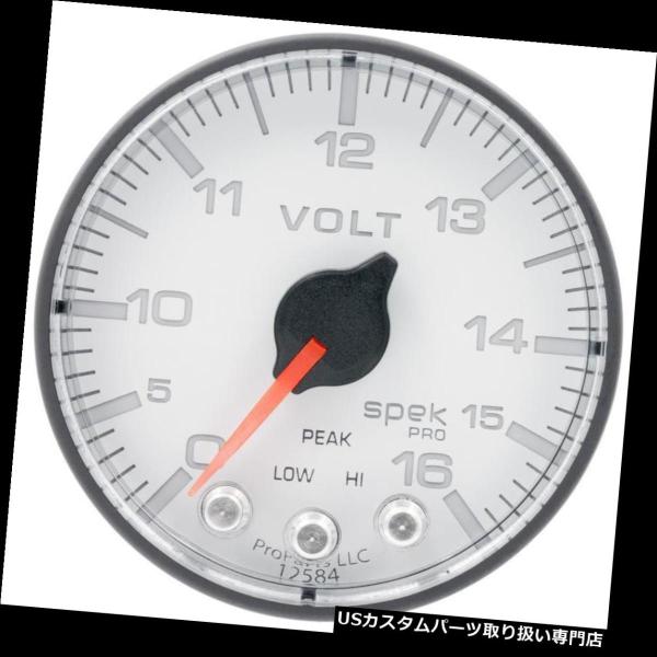 USタコメーター オートメーター電圧計ゲージP344128。 Spek-Pro電圧計2-1 / 16 "電気  Auto Meter Voltmeter Gauge P344128; Spek-Pro Voltmeter 2-1/16" E...
