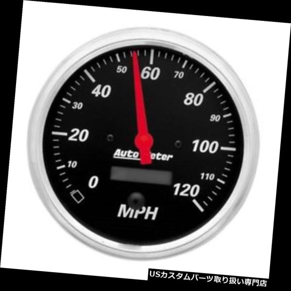 USタコメーター オートメーター1489デザイナーブラックエアコアスピードメーターゲージ、5インチ  Auto Meter 1489 Designer Black Air-Core Speedometer Gauge, 5 Inch