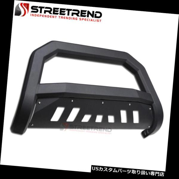 USグリルガード 97-04 F150 / F250 / Expe   ditionマットブラックAVTエッジブルバーブラシバンパーガード  For 97-04 F150/F250/Expedition Matte Black AVT Ed...