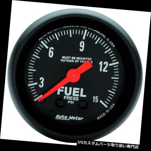 USタコメーター オートメーター2603機械式2-1 / 16 "Zシリーズ燃圧計、0?15 PSI  Auto Meter 2603 Mechanical 2-1/16" Z-Series Fuel Pressure Gauge, 0-1...