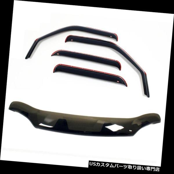 USベントバイザー、ドアバイザー コンボパック4-PcインチャネルVentVisor＆amp; A バグシールド2008  -  2012フォードエスケープ  Combo Pack 4-Pc In-Channel VentVisor &am...