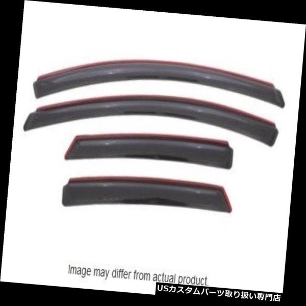 USベントバイザー、ドアバイザー FOCUS VentVisorsインチャンネル4 PcウィンドウレインガードWind Deflector AVS 194373  FOCUS VentVisors In-Channel 4 Pc Windo...