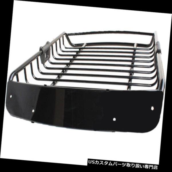 USカーゴ、ルーフ キャリア Techtongdaスチールルーフトップラックカーカーゴキャリアトラベリングバスケットブラック  Techtongda Steel Roof Top Rack Car Cargo Carrier Traveli...