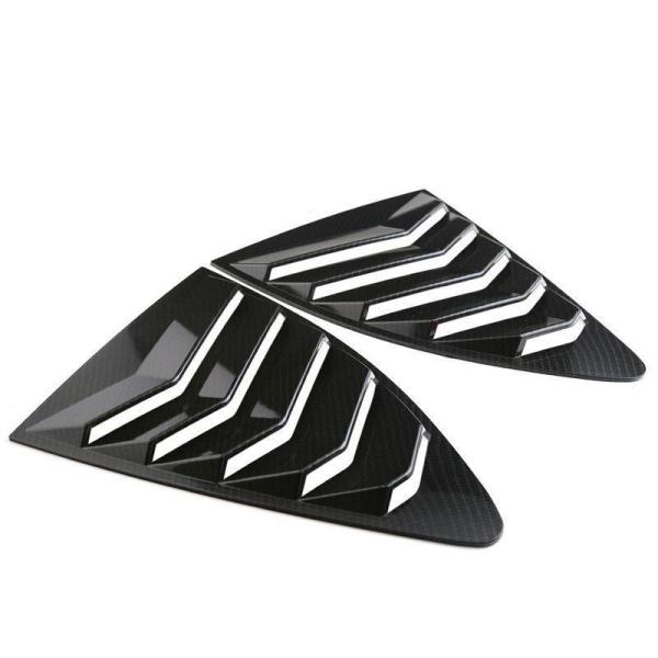 USウィンドウルーバー サイオンFRSスバルBRZトヨタのペアルーバークォーターウィンドウパネルカーボンルック  A Pair Louver Quarter Window Panel Carbon Look For Scion FRS Su...