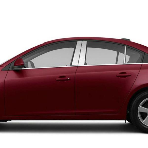 USクロームカバー、メッキカバー 2011-2015シェビークルーズ6個用クロムピラーポストカバー  Chrome Pillar Post Covers for 2011-2015 Chevy Cruze 6 Pieces