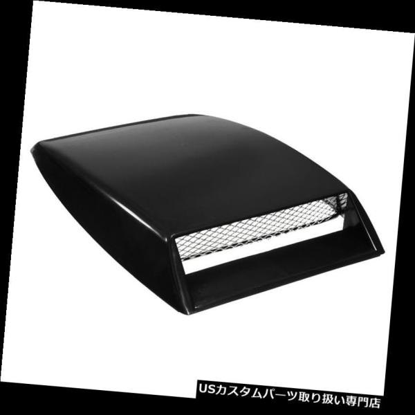 USボンネットフードベントスクープカバー ユニバーサルカーオートブラック装飾エアフローインテークスクープボンネットベントカバーH3L4  Universal Car Auto Black Decorative Air Flow Intake...