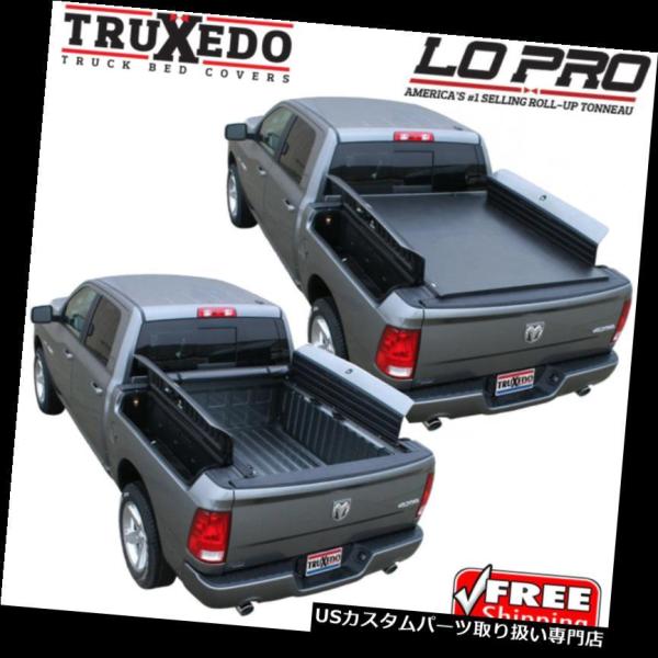 USトノーカバー/トノカバー TruXedo Lo Pro Ram 1500/2500/3500 6.4 'ベッド用Tonneauカバー、RamBox付き  TruXedo Lo Pro Roll Up Tonneau Cover for ...