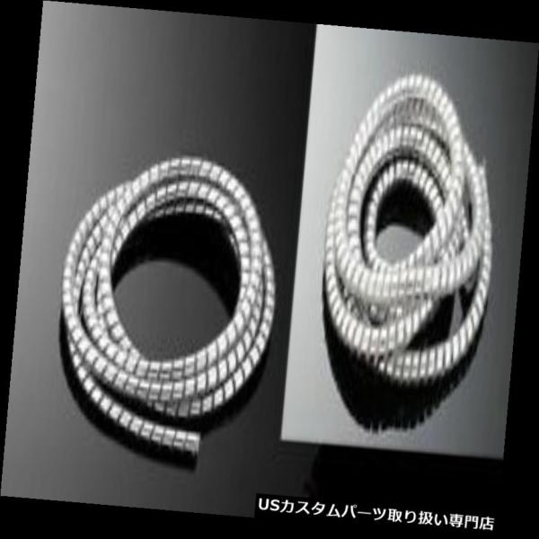 トライク カバー クローム - スパイラル（ ）Abdeckung Leitungen 6mm + 10mm Motorrad / Trike  Paar (2) Chrom-Spiralkabel Abdeckung Leitungen ...