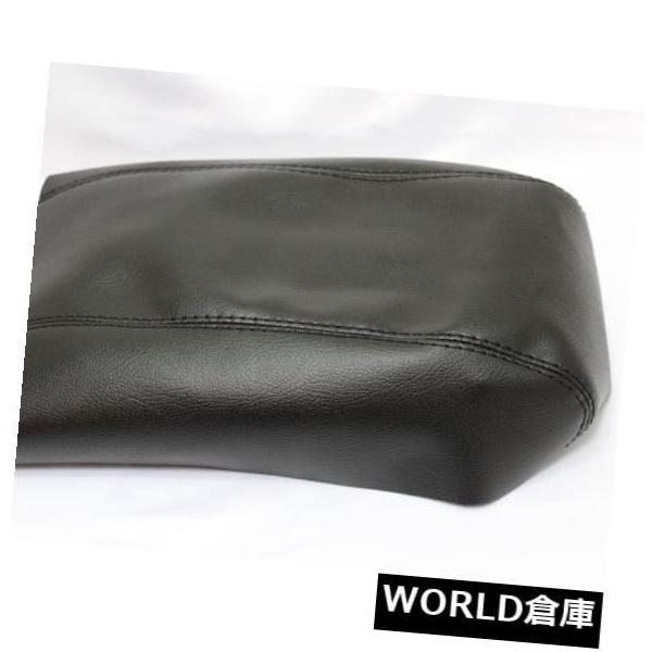 コンソールボックス 02-09 GMC Envoy用ブラックセンターコンソールリッドアームレストカバー合成皮革  Black Center Console Lid Armrest Cover Synthetic Leather For 02...